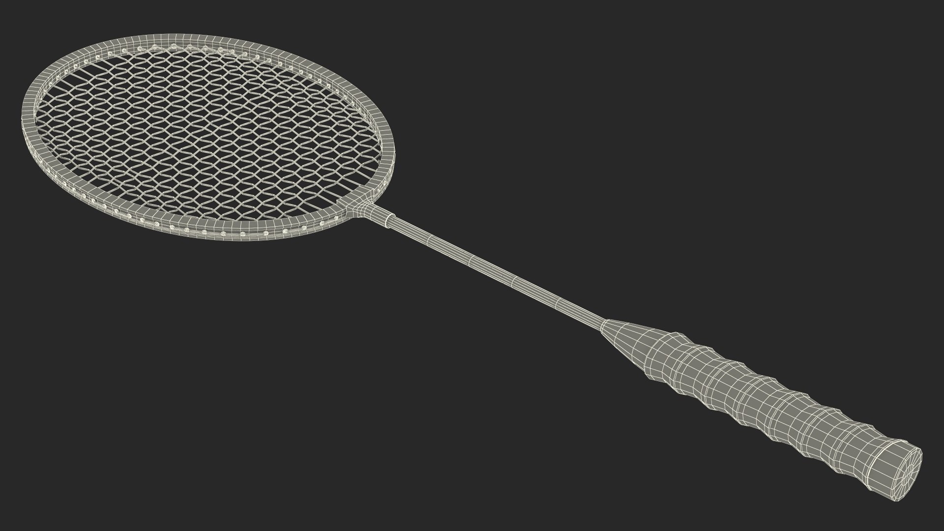 3D Two Blue Badminton Rackets with Plastic Shuttlecock - TurboSquid 2145969