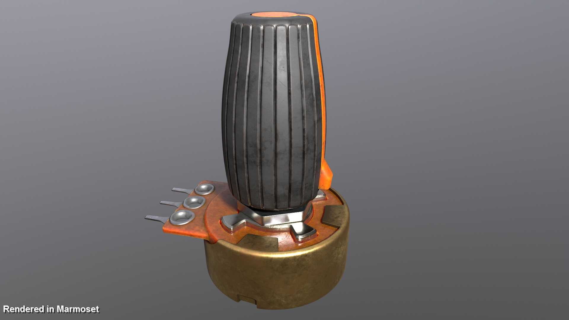 Rotary Potentiometer 3D Model - TurboSquid 1873504