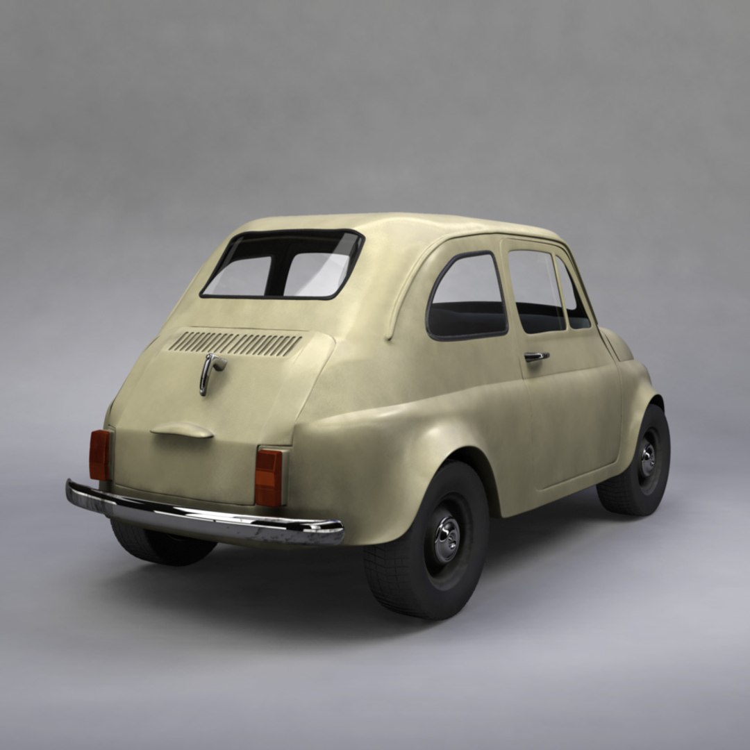 3d Fiat500 500 Model