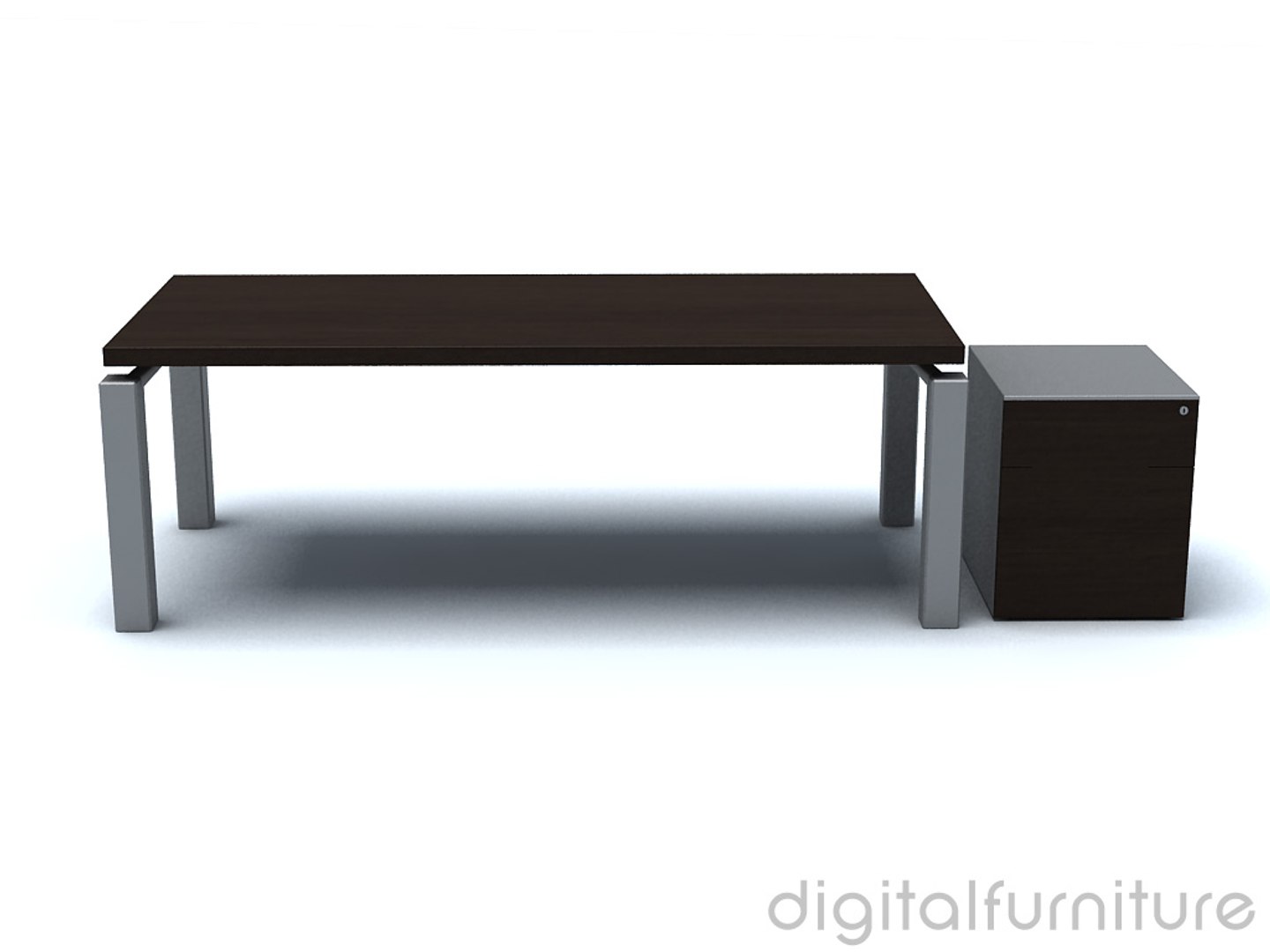 3d model office desk