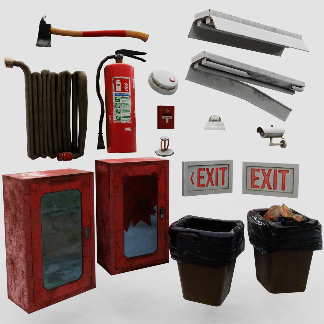 Post-apocalyptic laboratory objects pack 3D model - TurboSquid 1628102