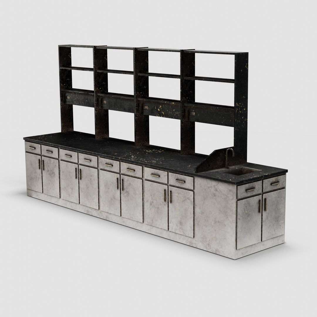 Post-apocalyptic laboratory objects pack 3D model - TurboSquid 1628102