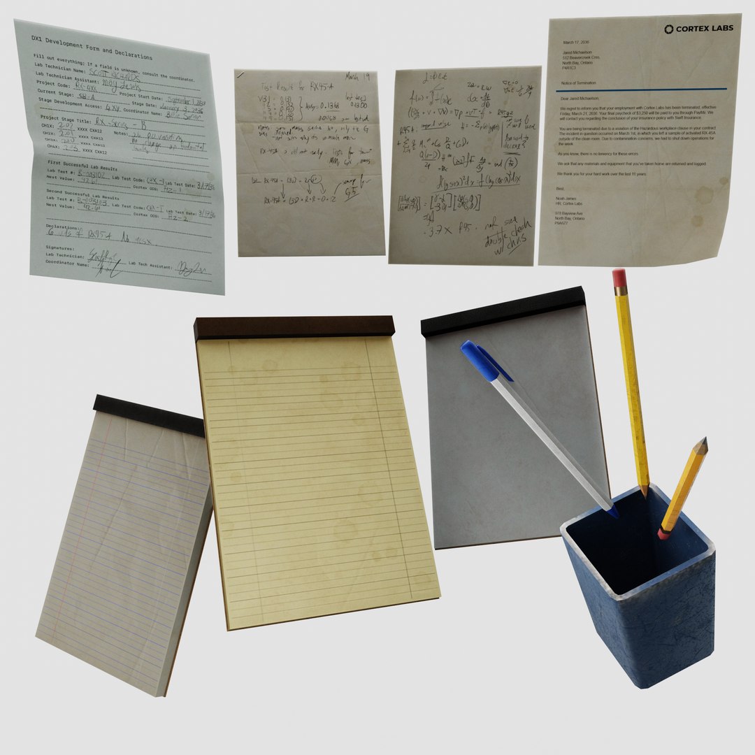 Post-apocalyptic laboratory objects pack 3D model - TurboSquid 1628102