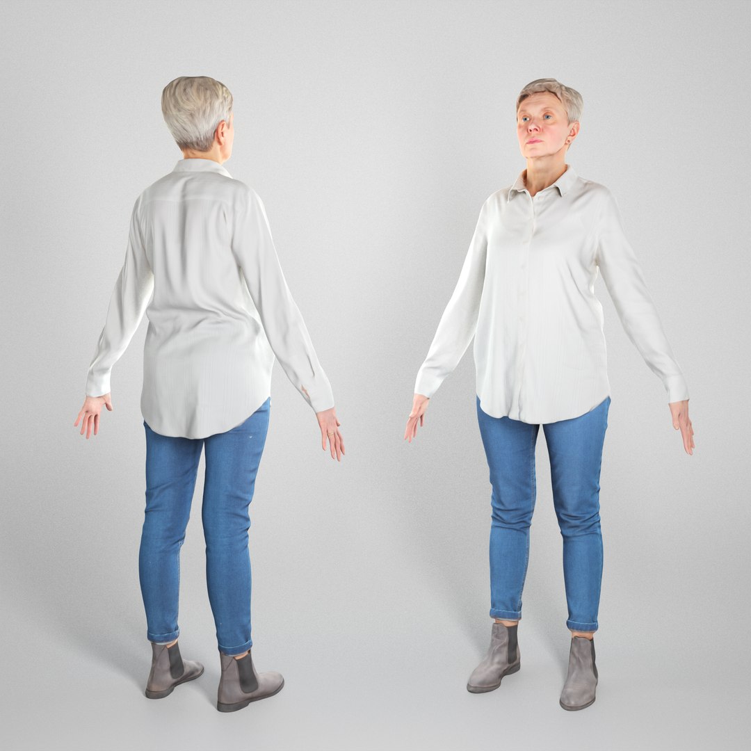 Animation Ready Adult Woman 3D Model - TurboSquid 1512599