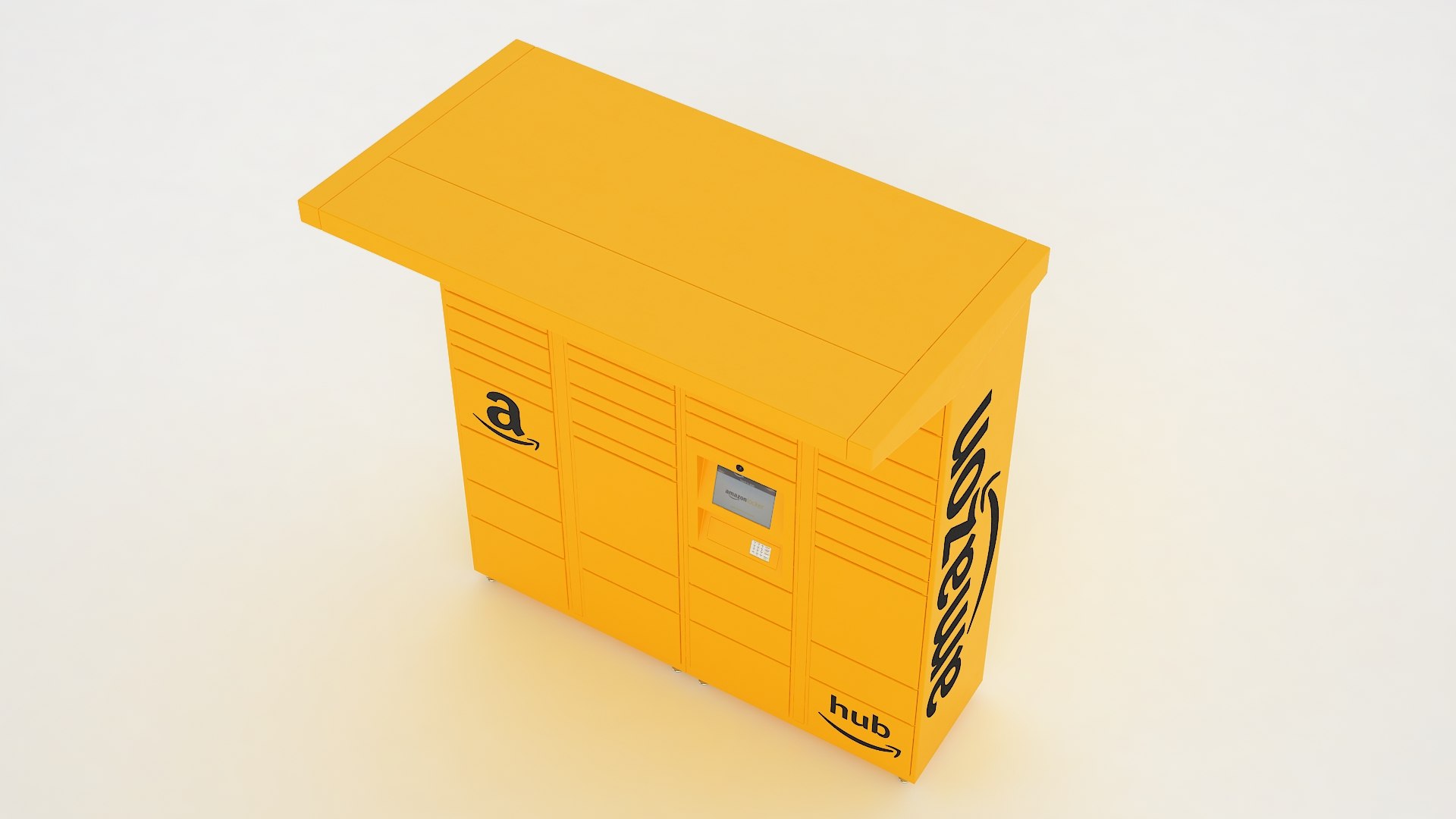 3D Amazon Delivery Lockers - TurboSquid 1439207
