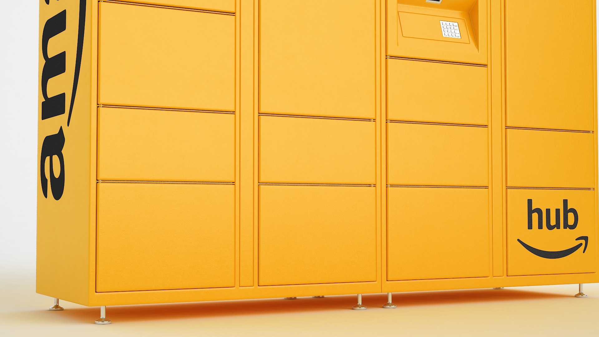 3D Amazon Delivery Lockers - TurboSquid 1439207
