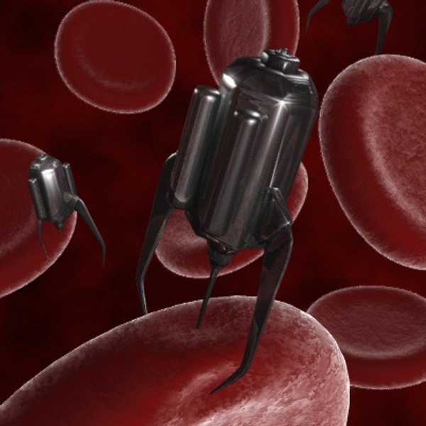 red blood cells nanobot 3d model