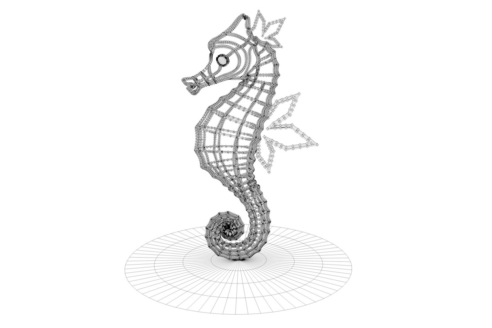 3D sea horse model - TurboSquid 1459846