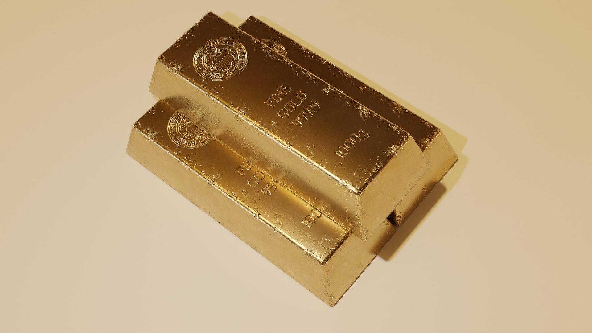 3D Gold Ingot Low Poly - TurboSquid 2067881