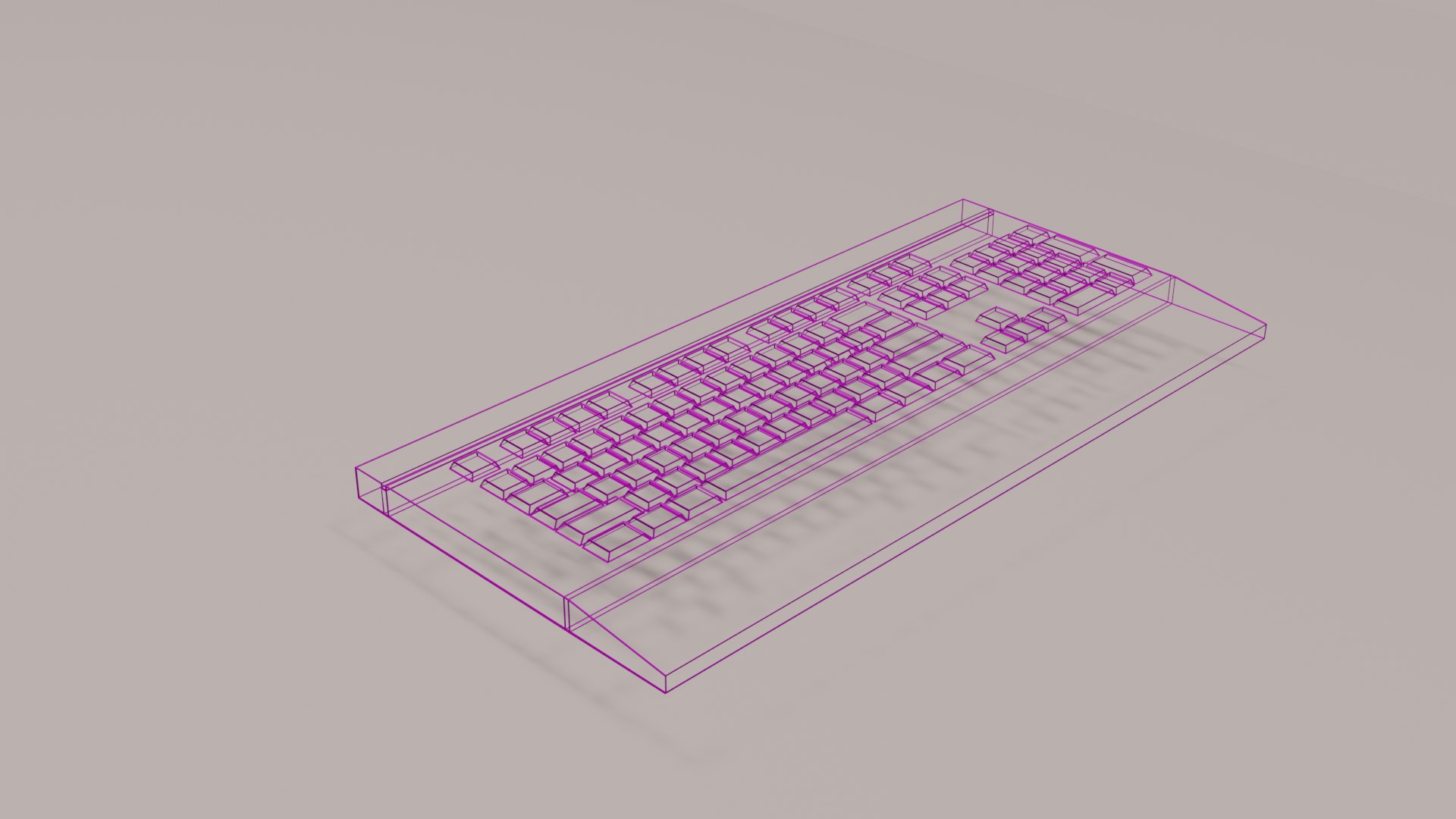 3D model gaming low-poly keyboard - TurboSquid 1712275