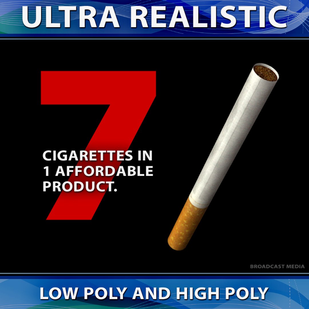 3d 7 Cigarettes Model