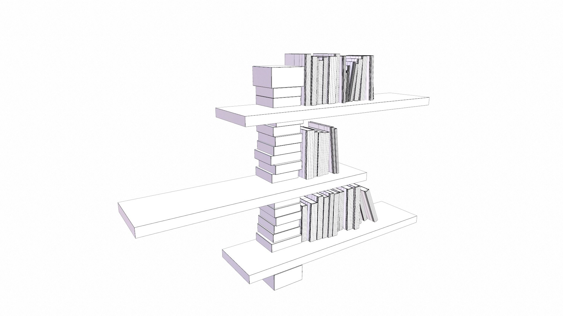 Book Shelf 3D - TurboSquid 2345514