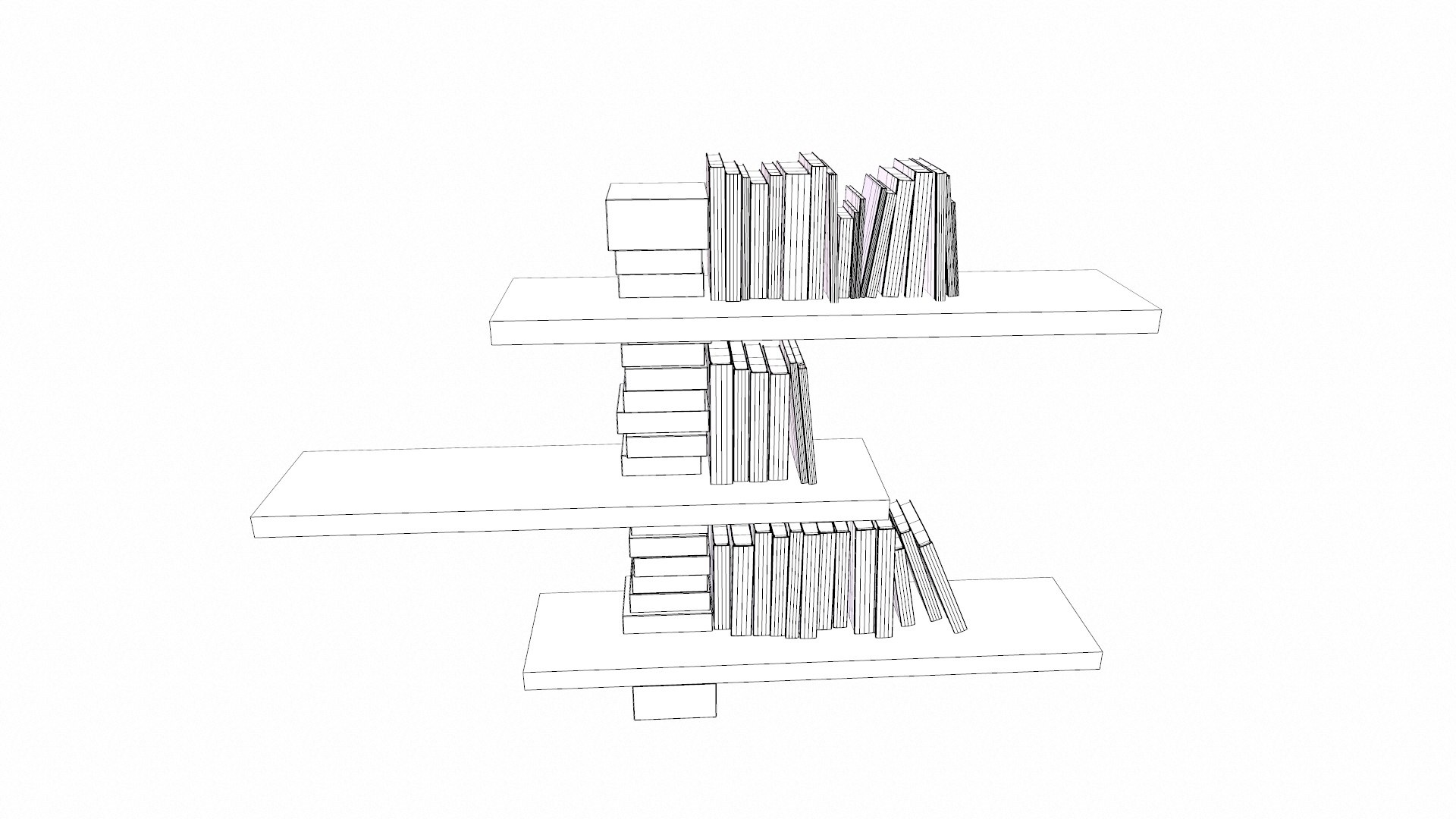 Book Shelf 3D - TurboSquid 2345514