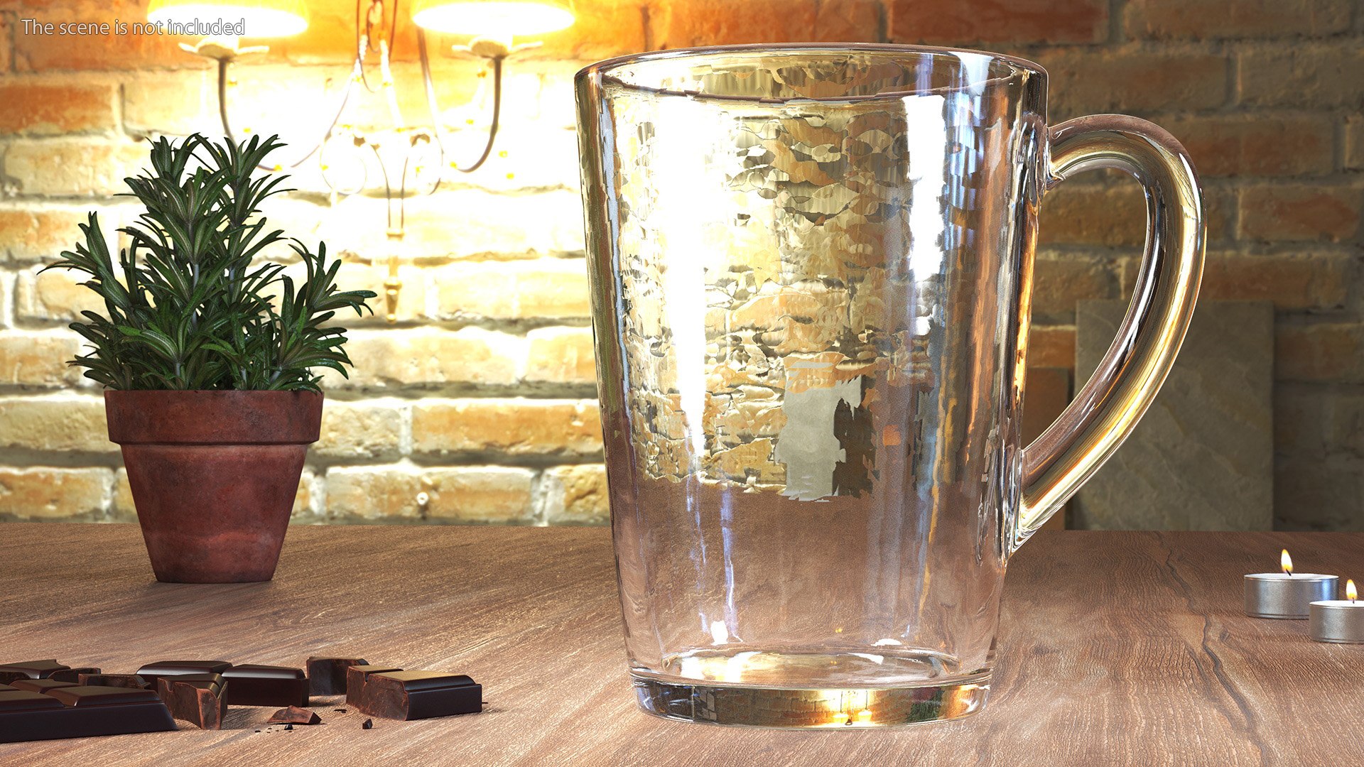 3D Crystal Glass Coffee Cup Empty - TurboSquid 2087418
