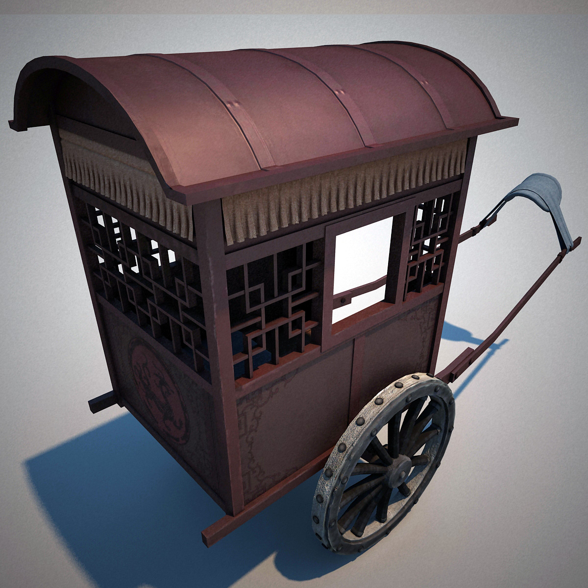 chinese carriage 3d model