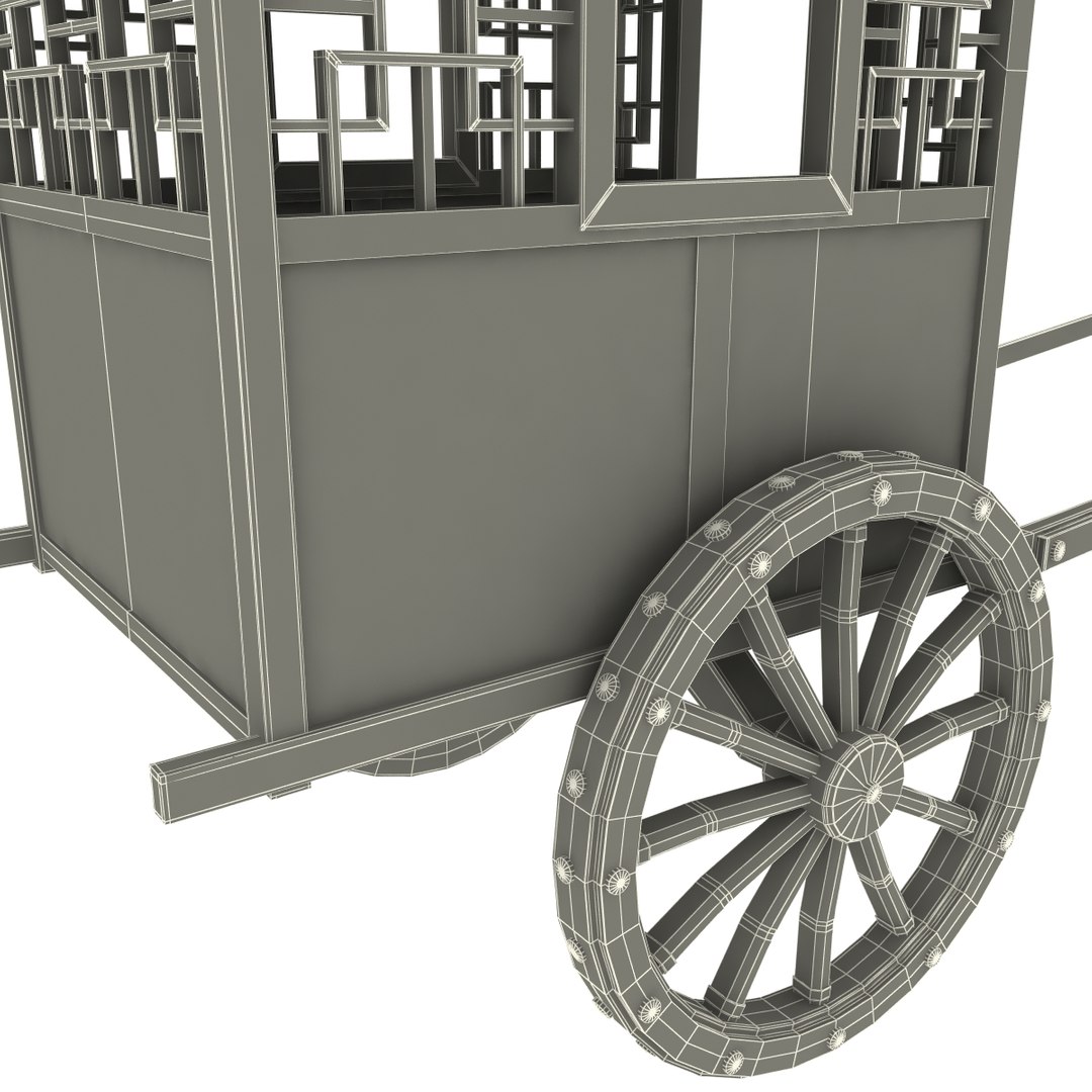 chinese carriage 3d model