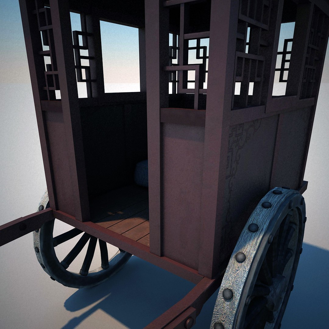 chinese carriage 3d model