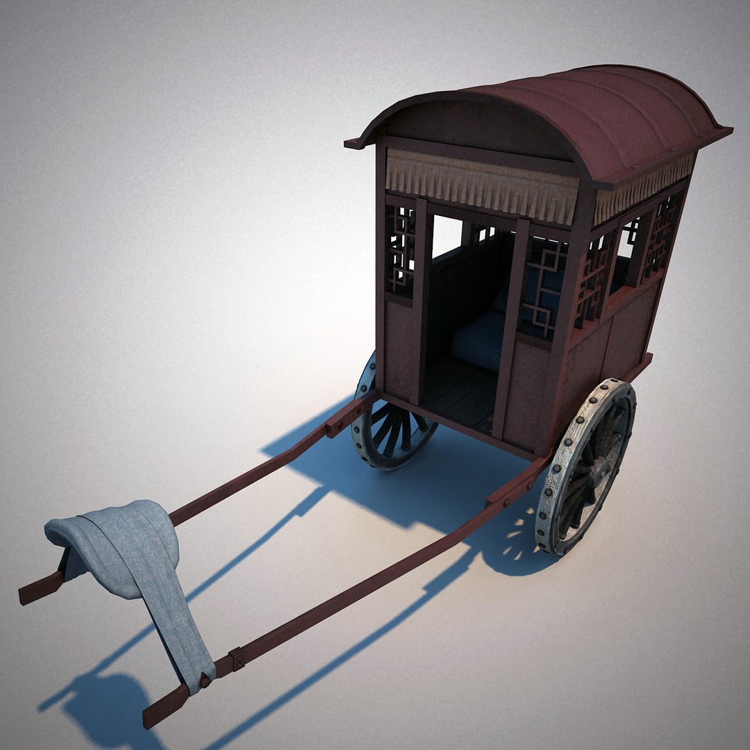 chinese carriage 3d model