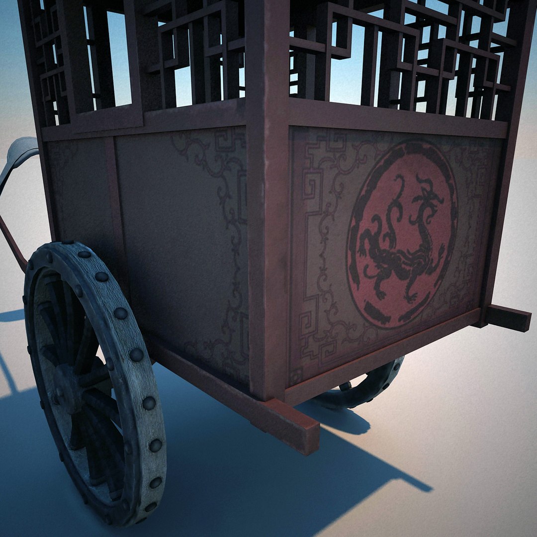 chinese carriage 3d model