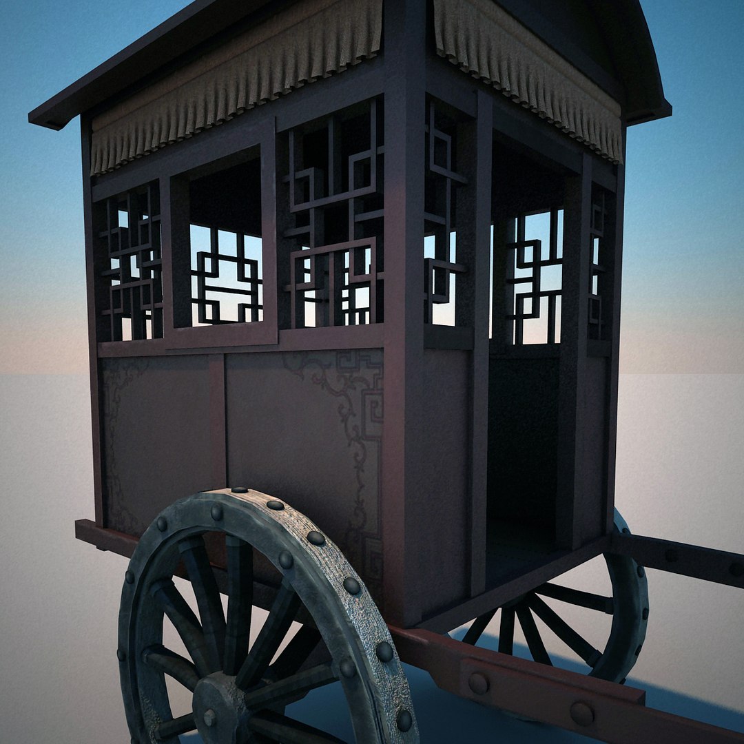 chinese carriage 3d model