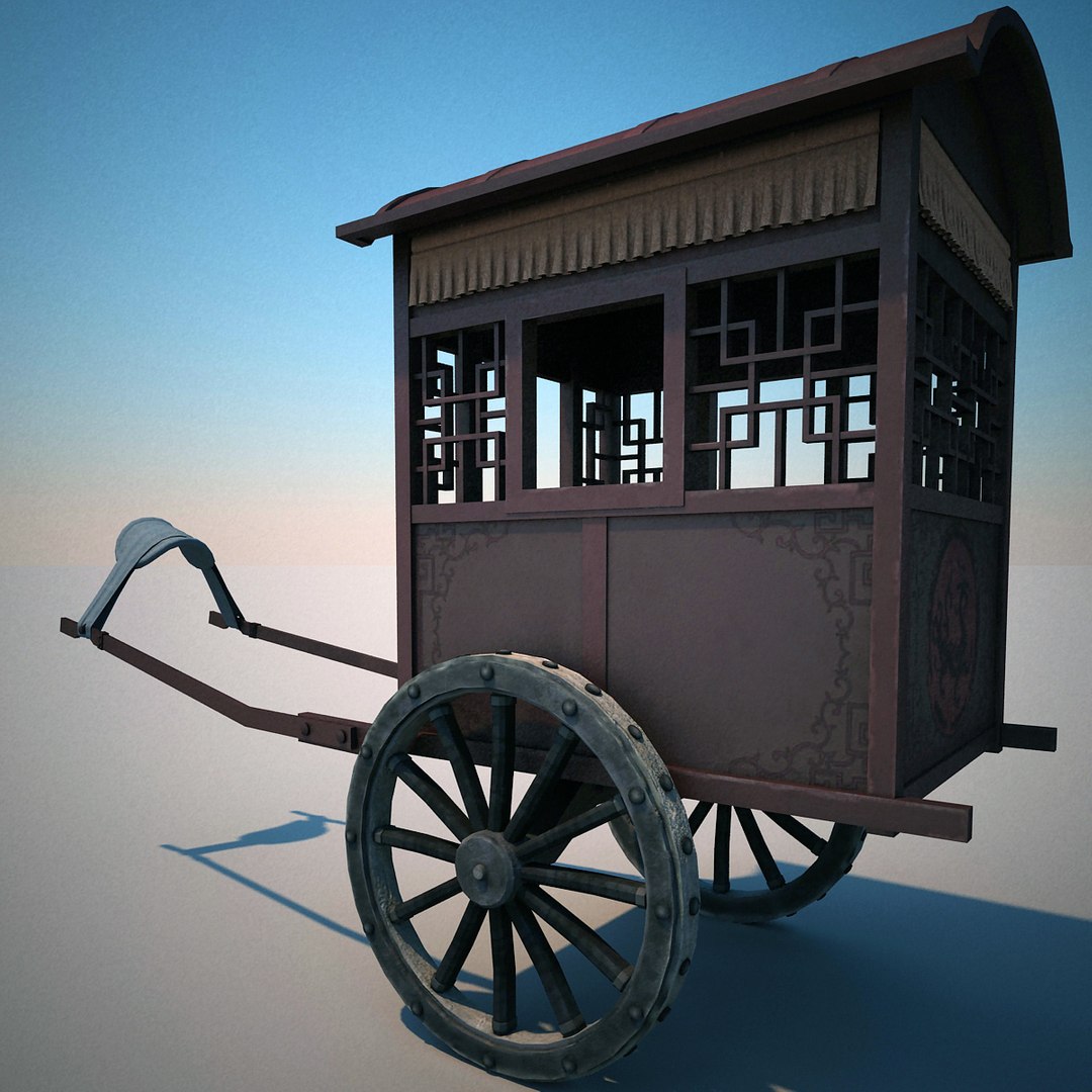 chinese carriage 3d model