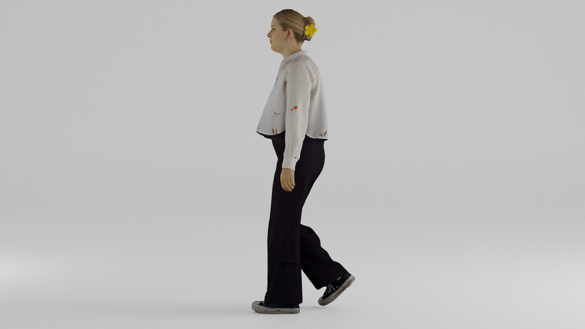3D Woman Walking Casual 1 - TurboSquid 2114679
