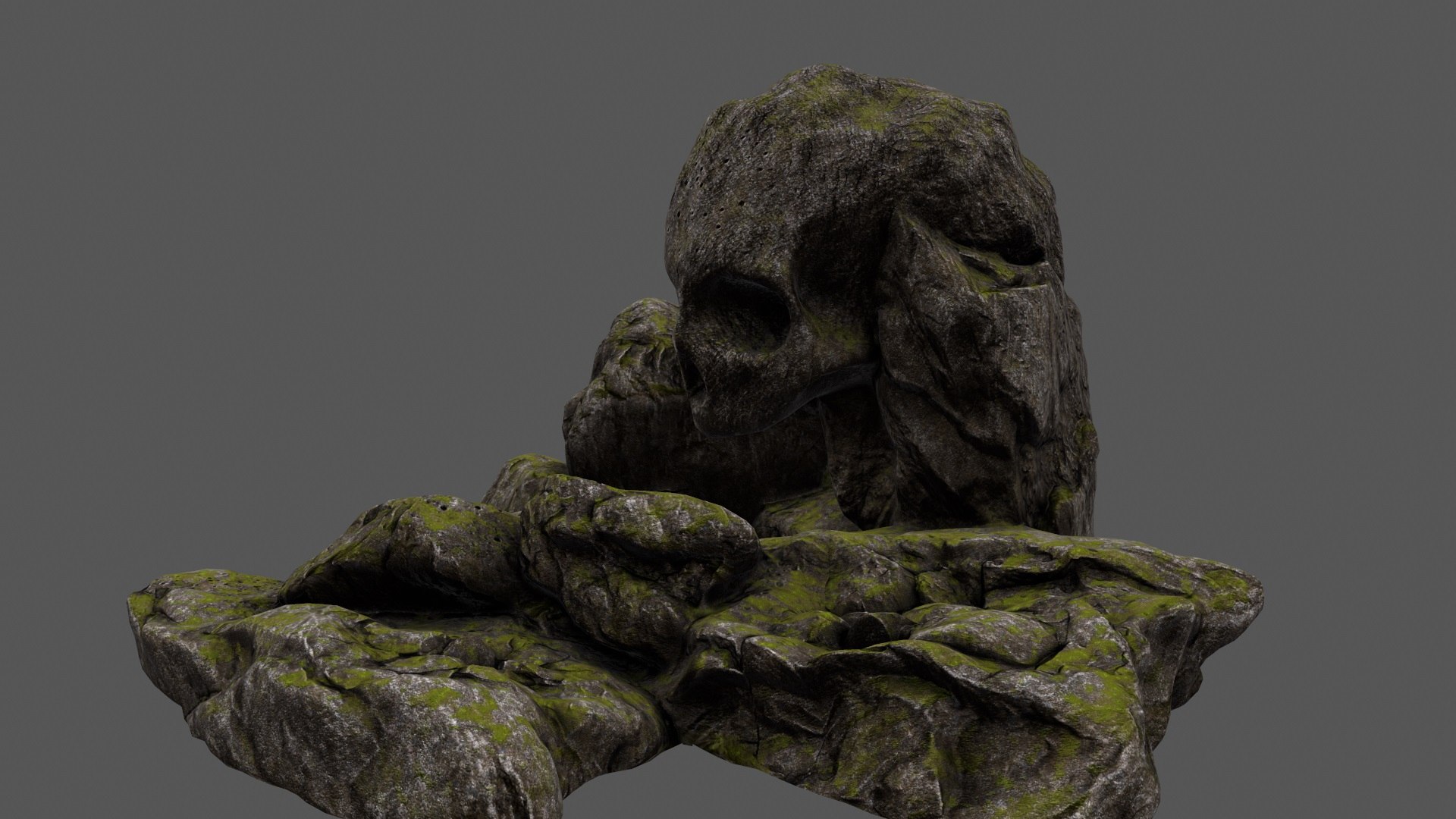 Skull cave model - TurboSquid 1170305