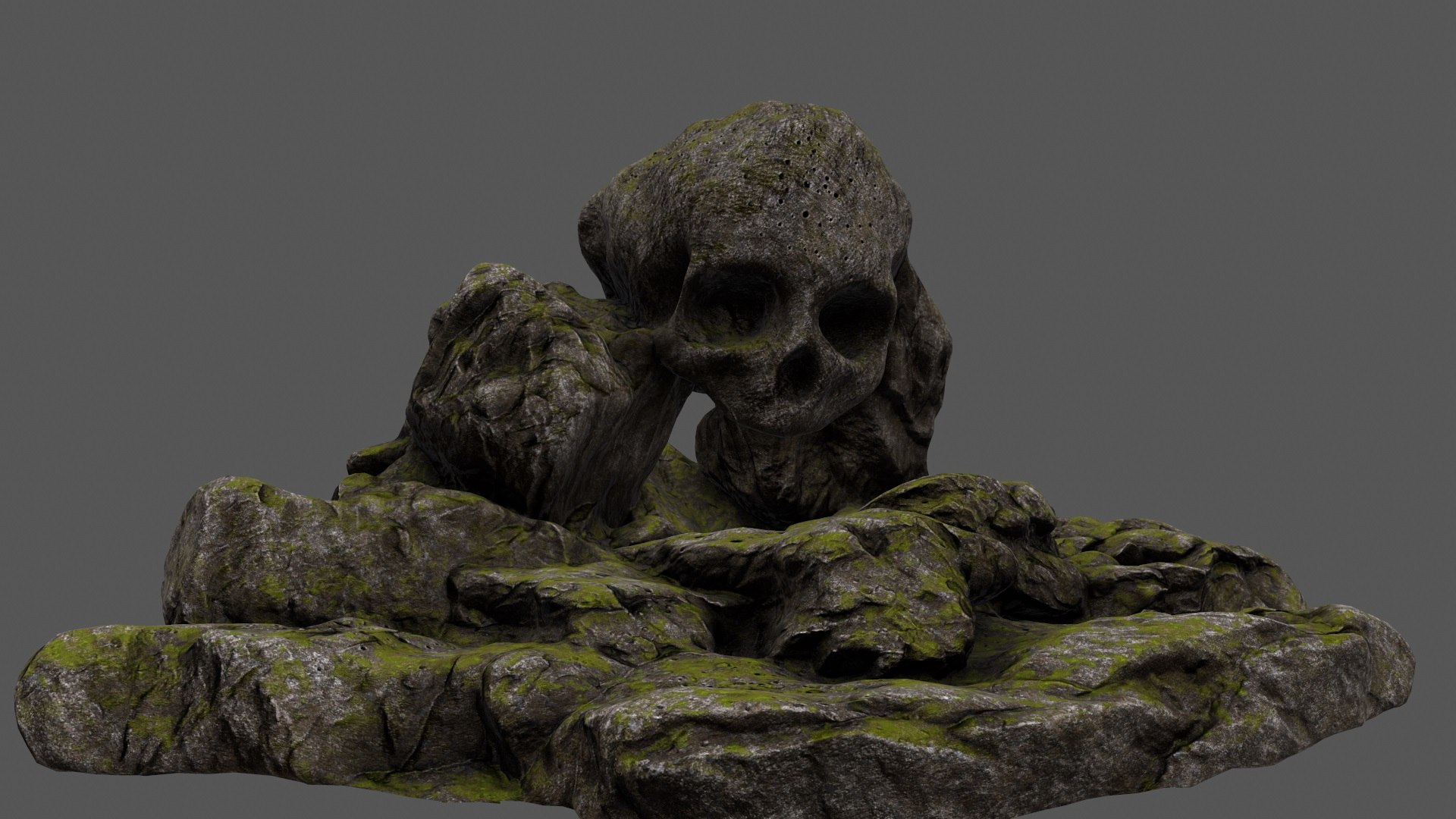 Skull cave model - TurboSquid 1170305