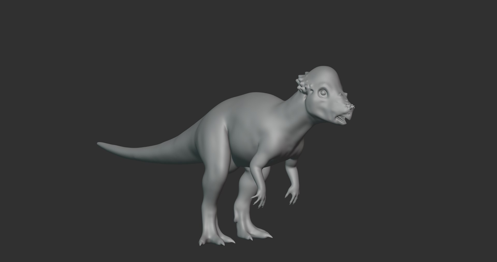 3D Pachycephalosaurus Basemesh Low Poly model - TurboSquid 1994713