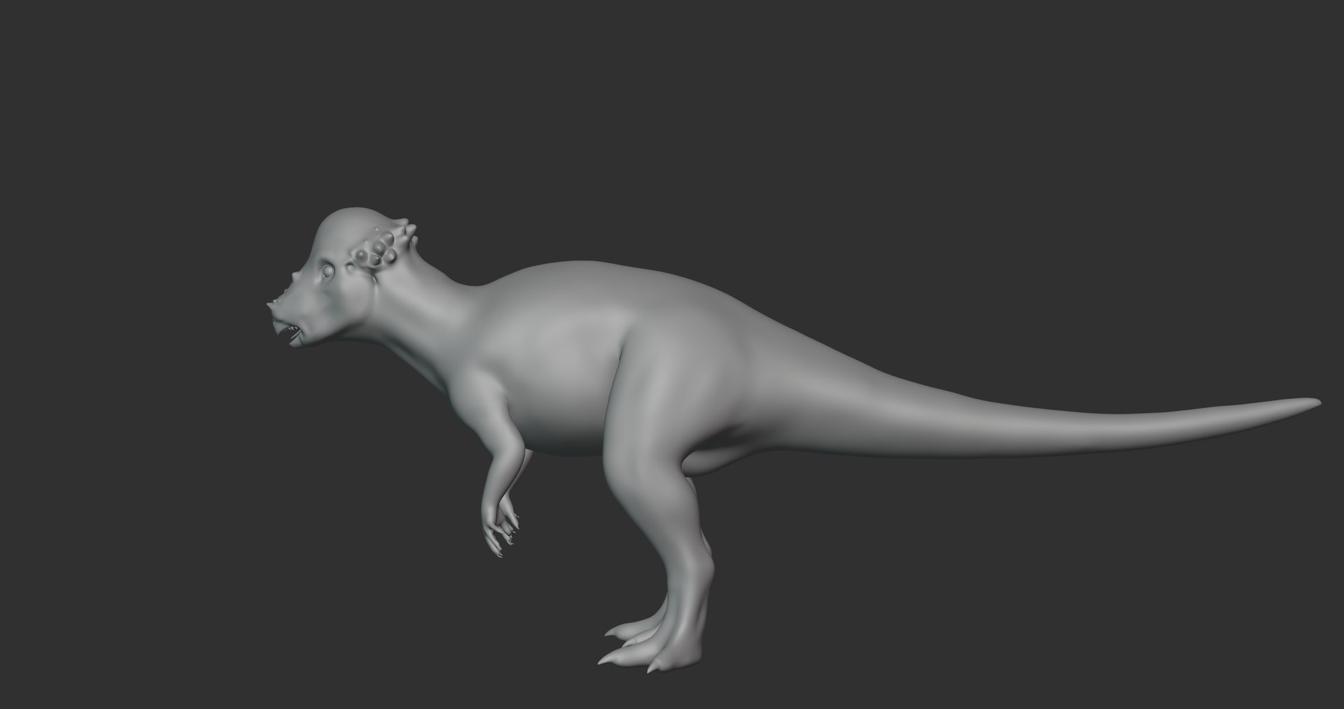 3D Pachycephalosaurus Basemesh Low Poly model - TurboSquid 1994713