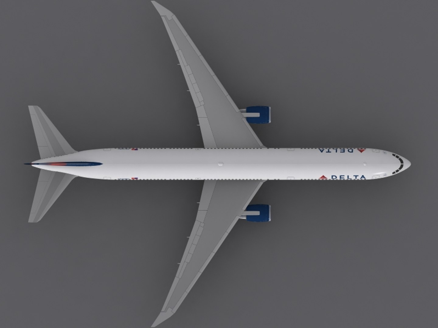 dxf boeing 767-400 er airliner