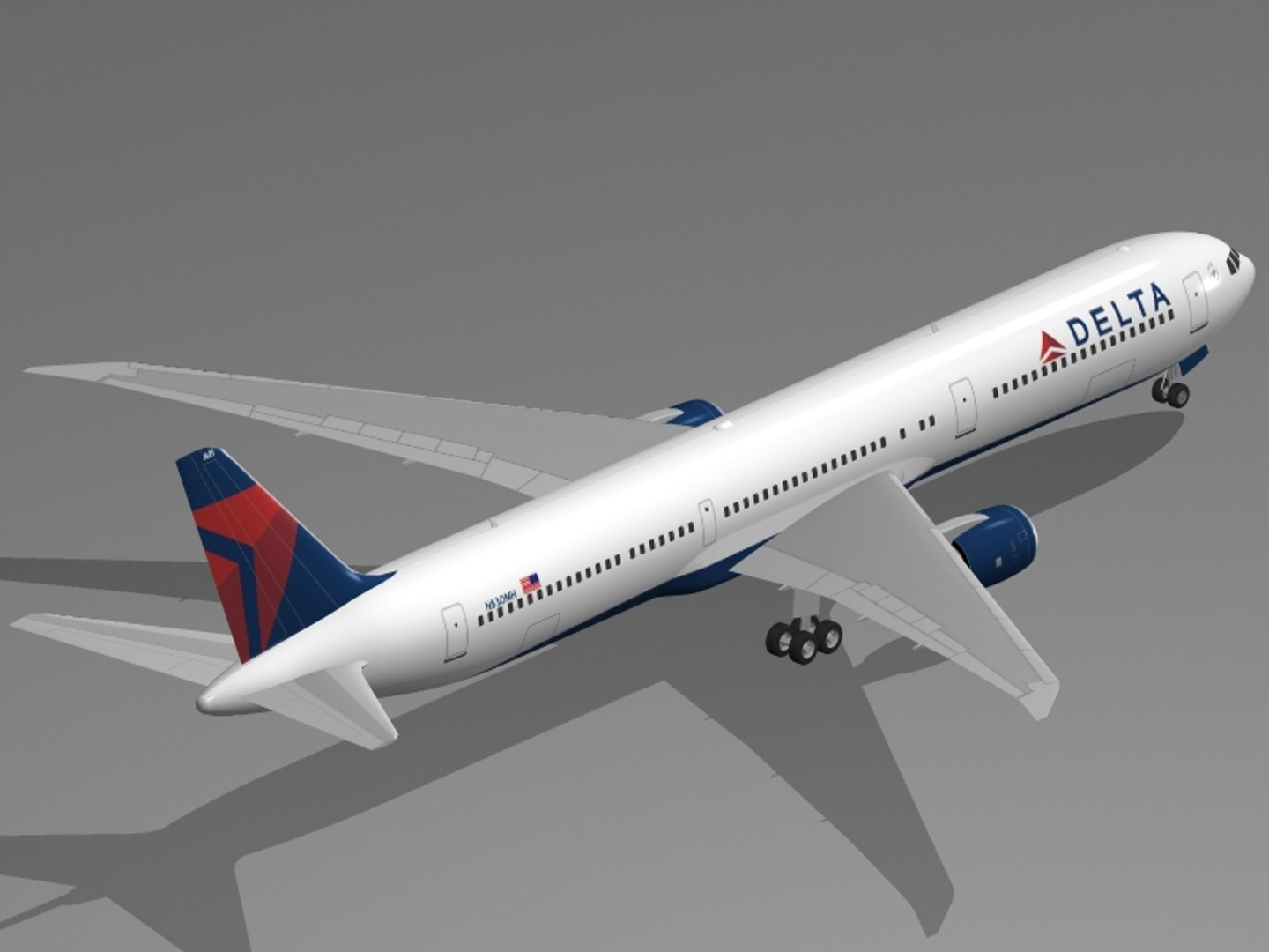 dxf boeing 767-400 er airliner