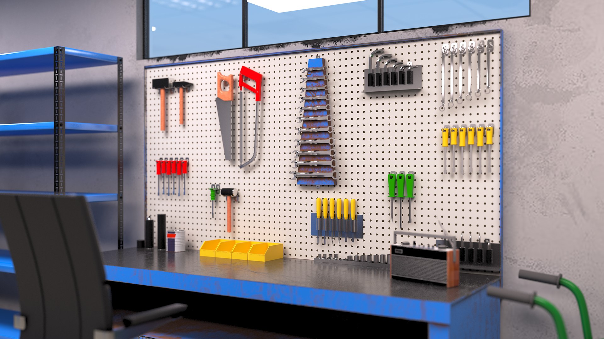 3D Workshop Interior Model - TurboSquid 1989418