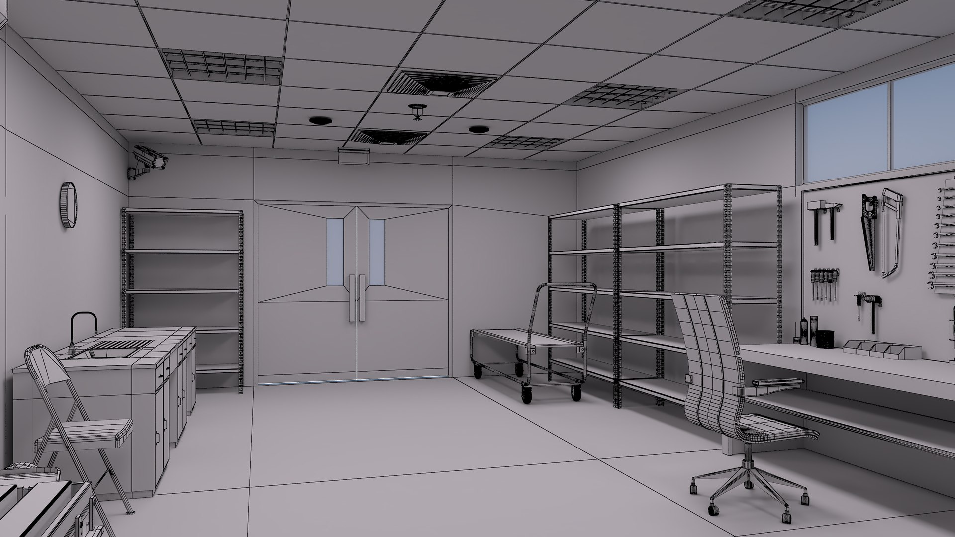 3D Workshop Interior Model - TurboSquid 1989418