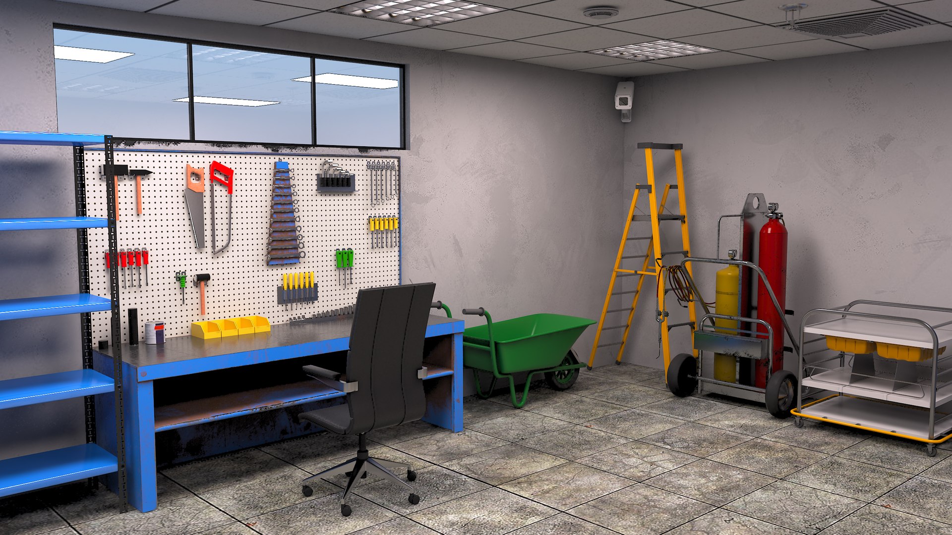 3D Workshop Interior Model - TurboSquid 1989418