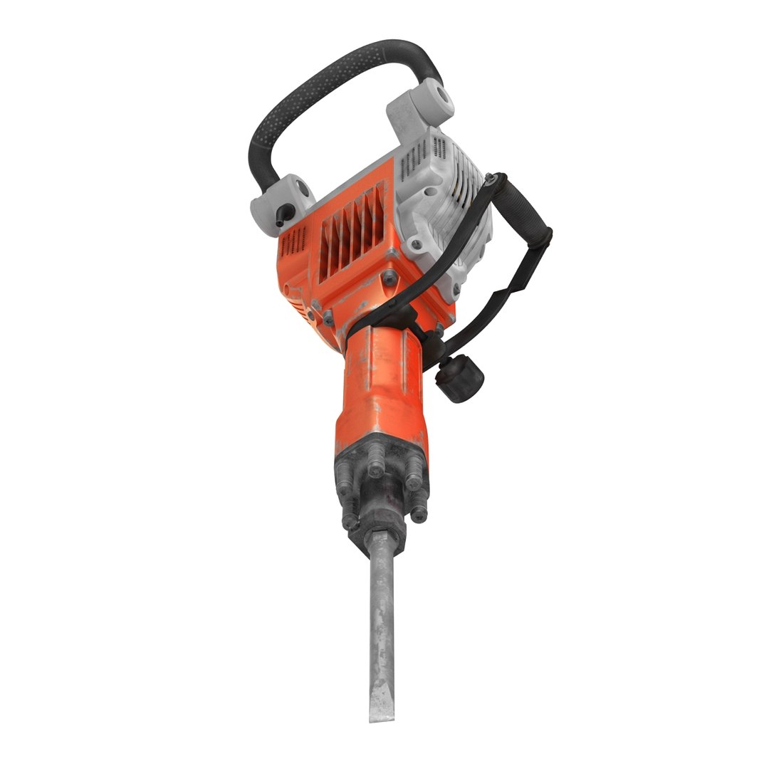 demolition jack hammer used 3d 3ds