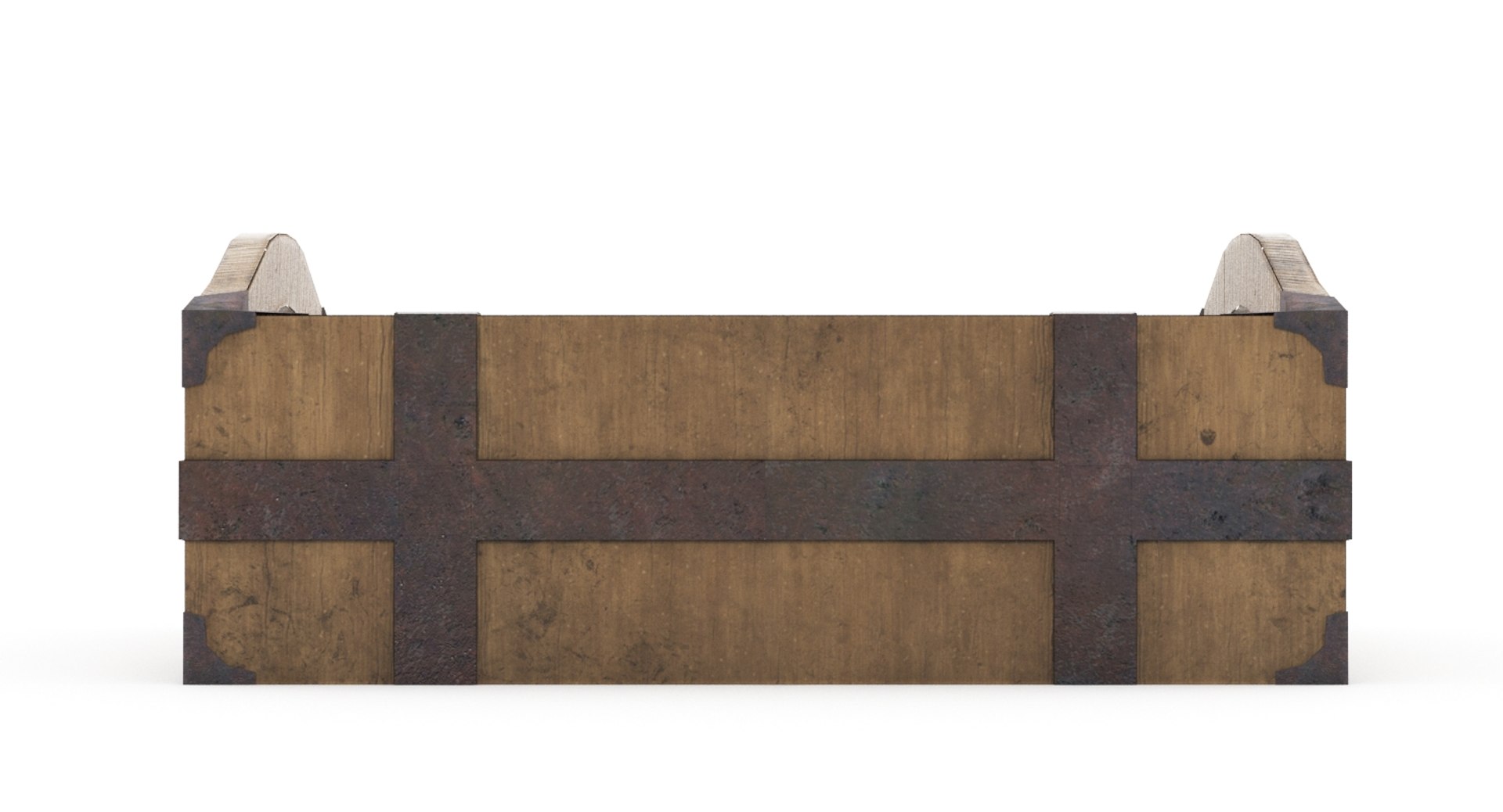 asset medieval box 3d model