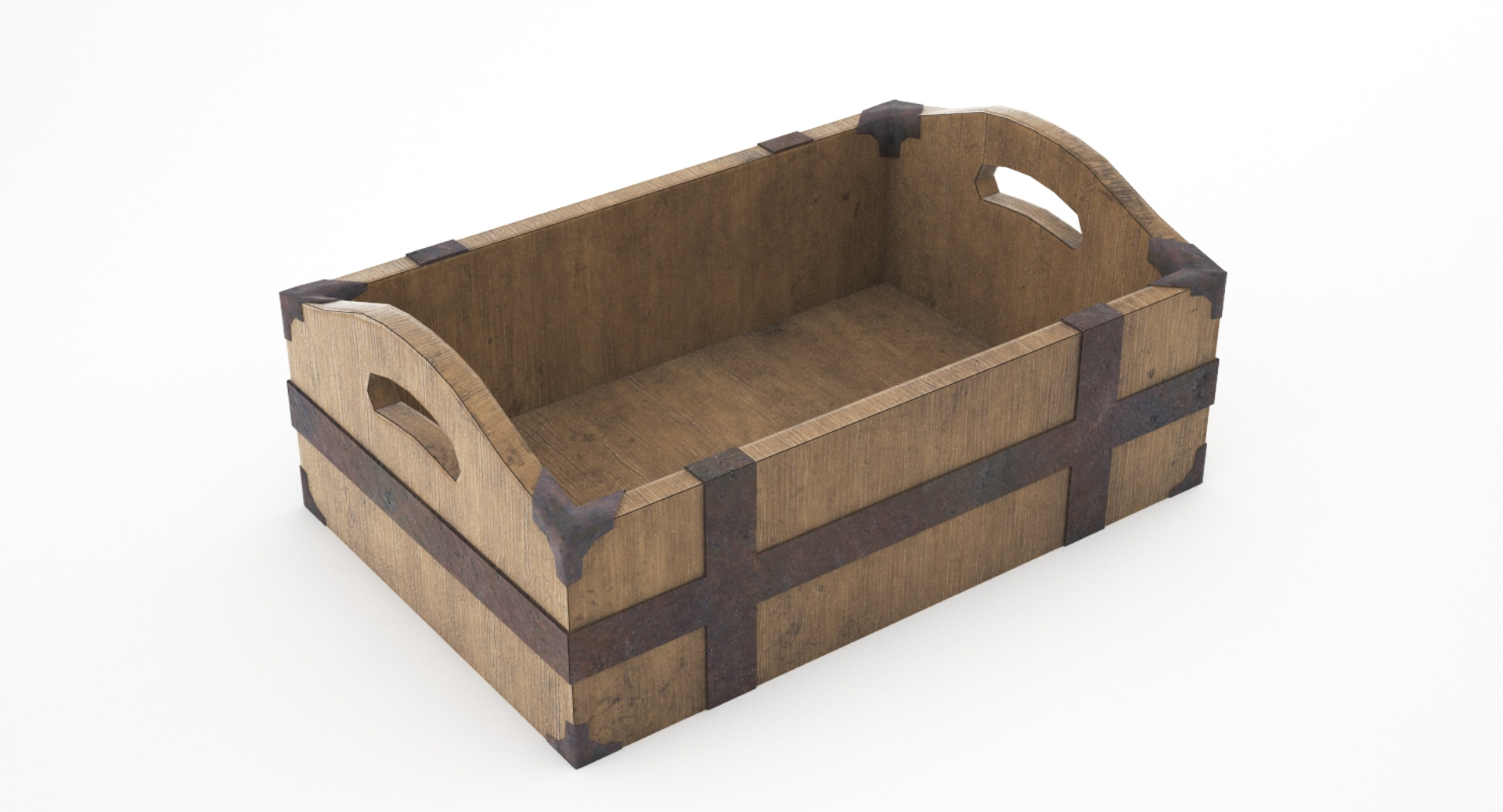 asset medieval box 3d model