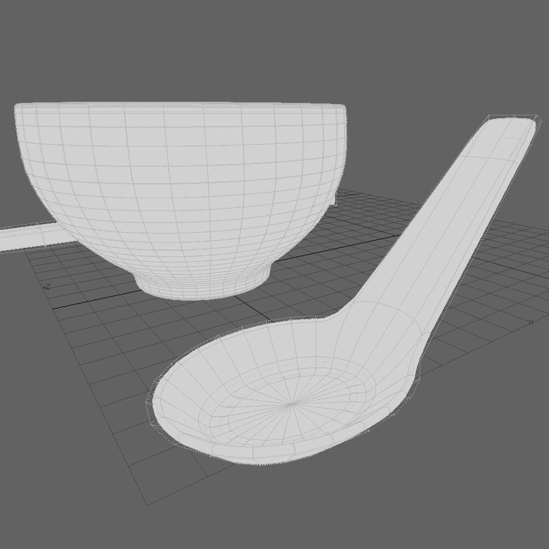 3d model chinese dining set