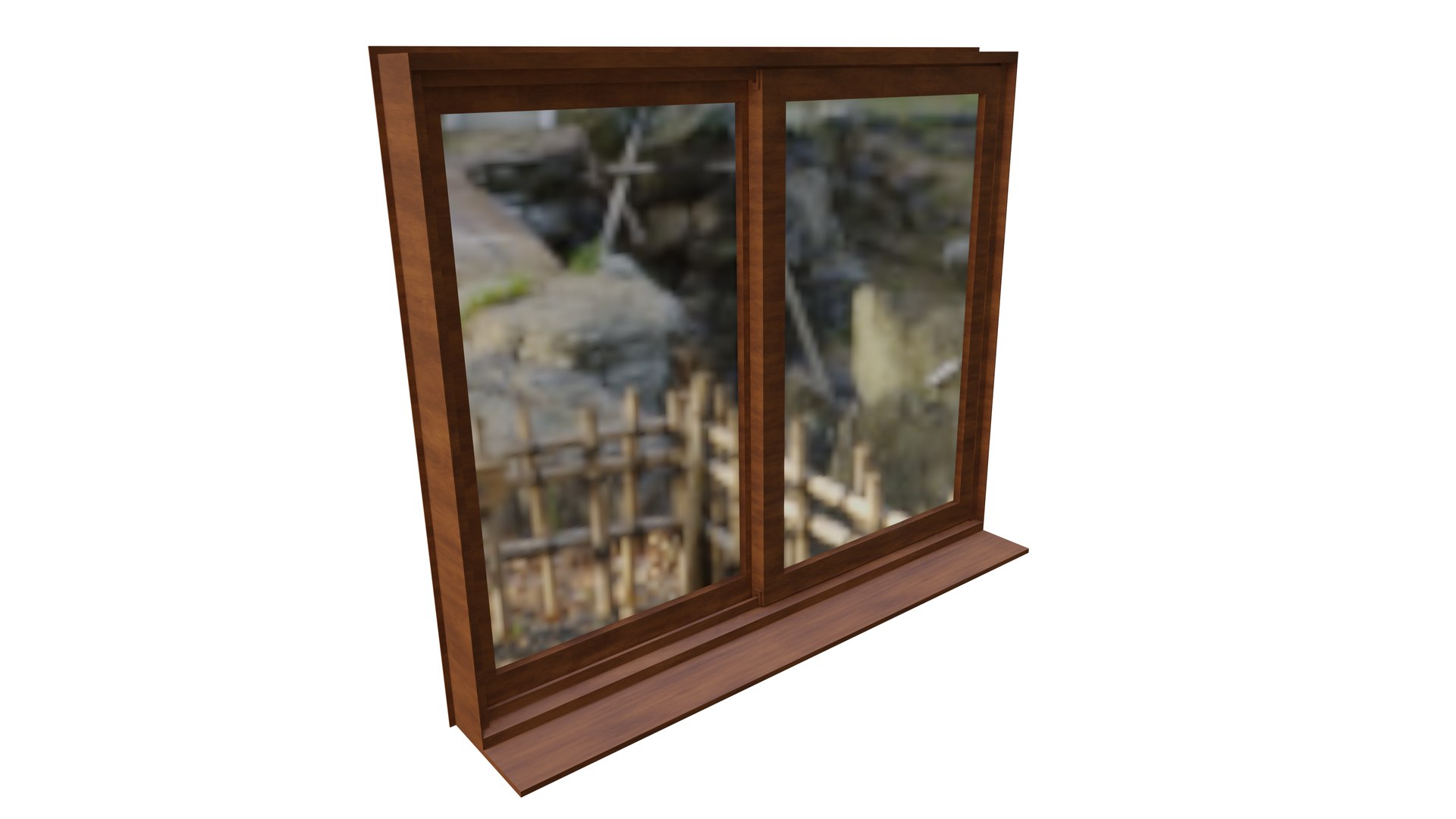 Free Rail Window Lowpoly 3D Model - TurboSquid 2304436