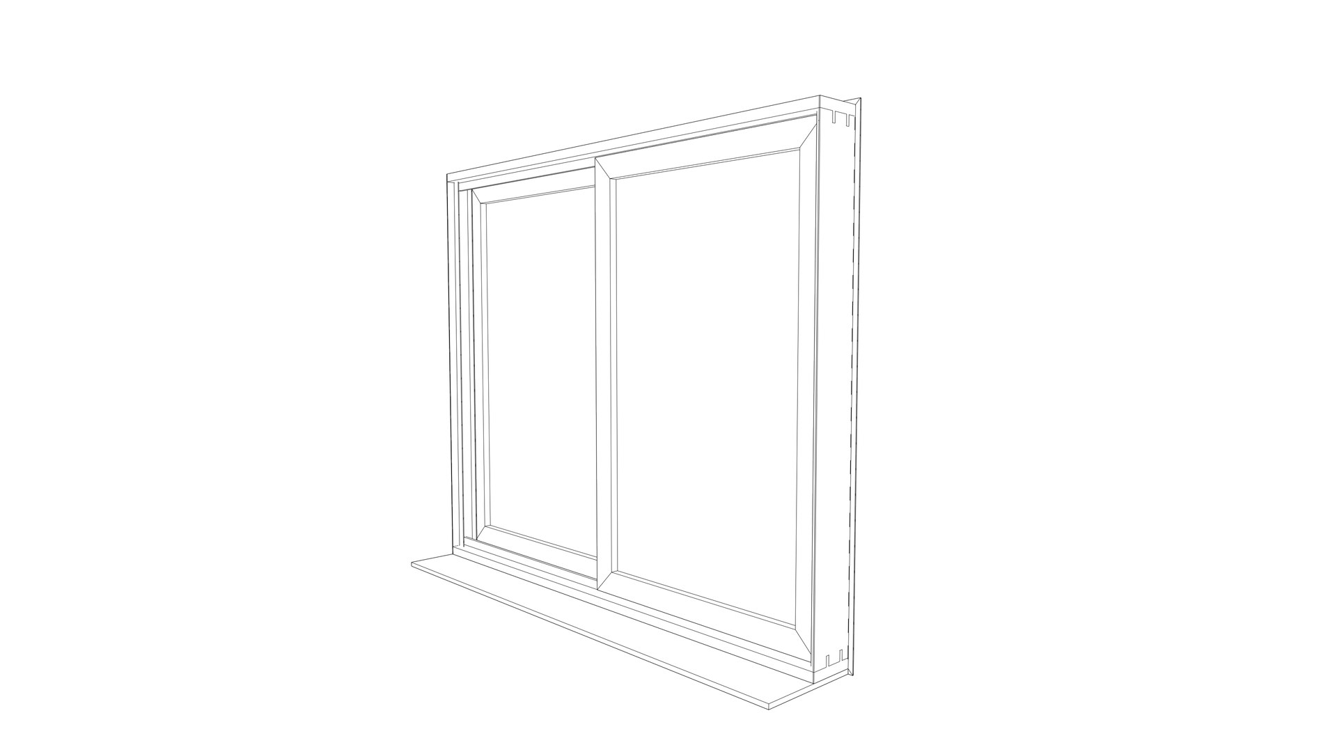 Free Rail Window Lowpoly 3D Model - TurboSquid 2304436
