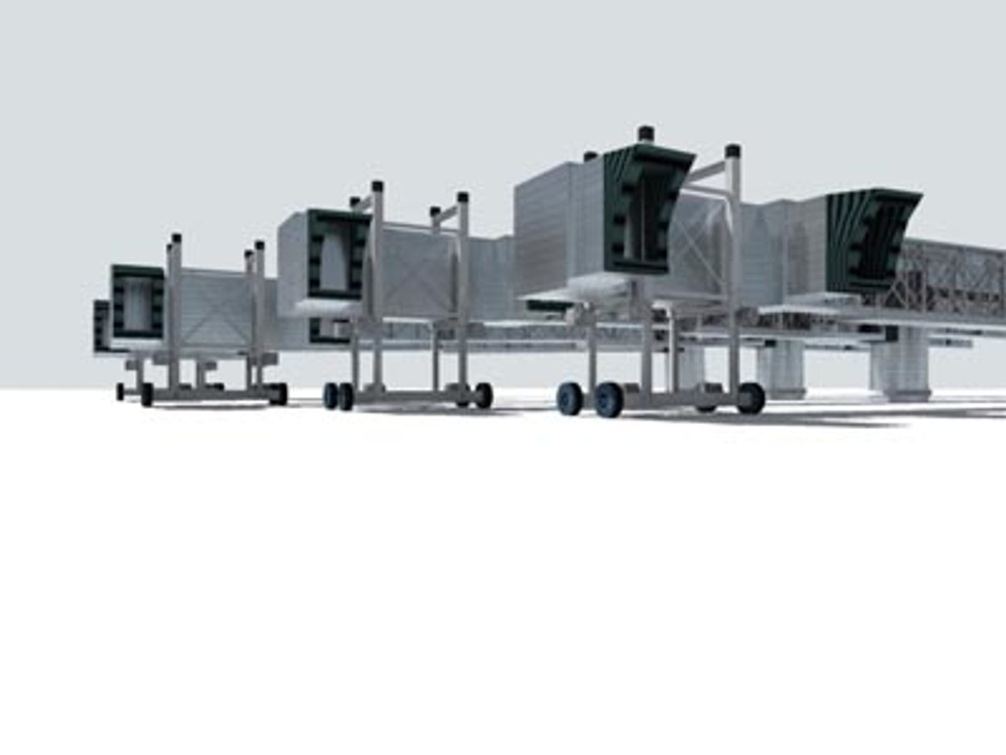 Airport Terminal Passenger Boarding 3d Model