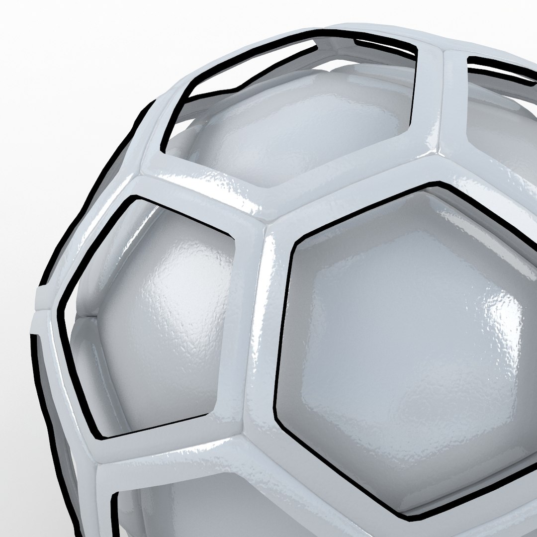 3d Model Soccer Ball White