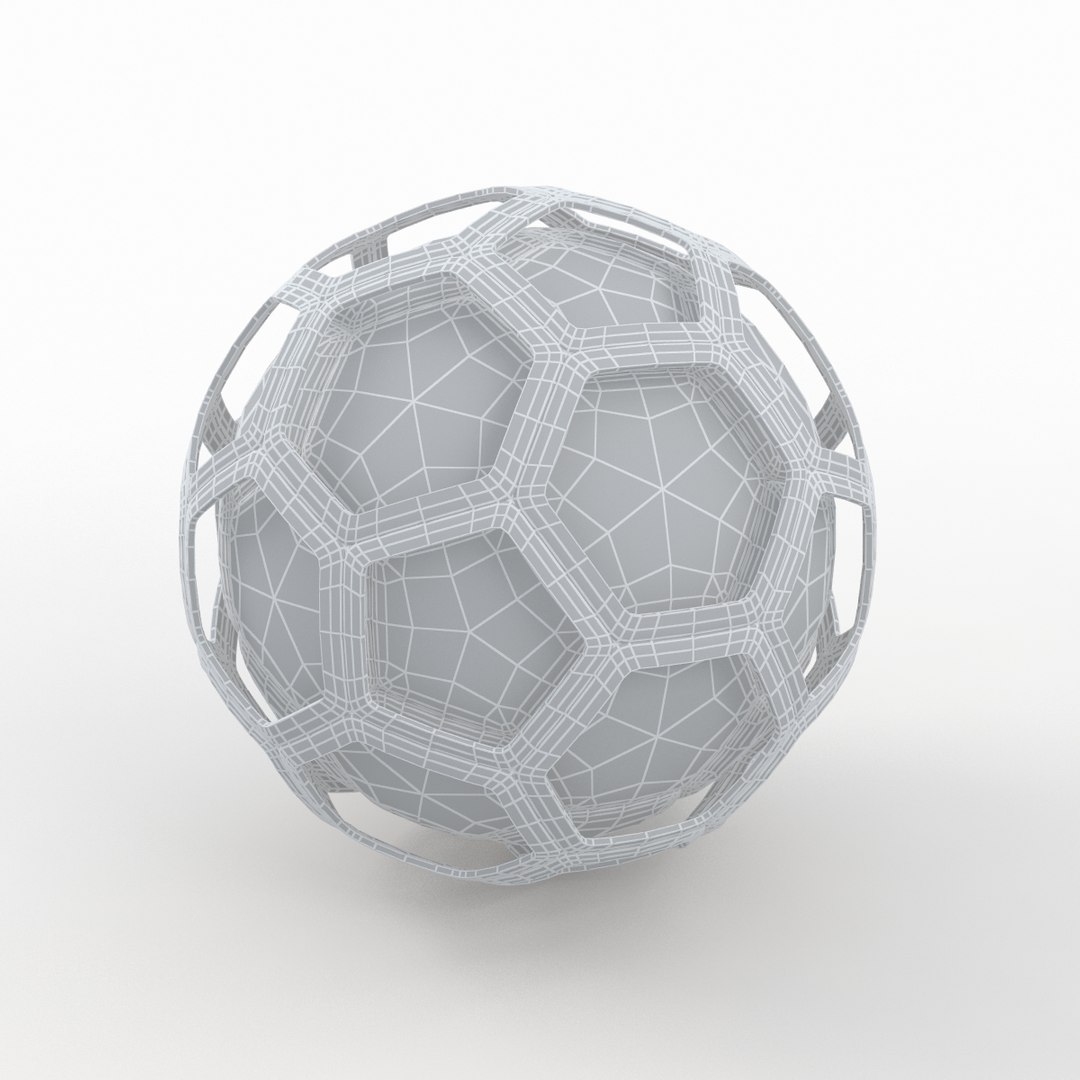 3d Model Soccer Ball White