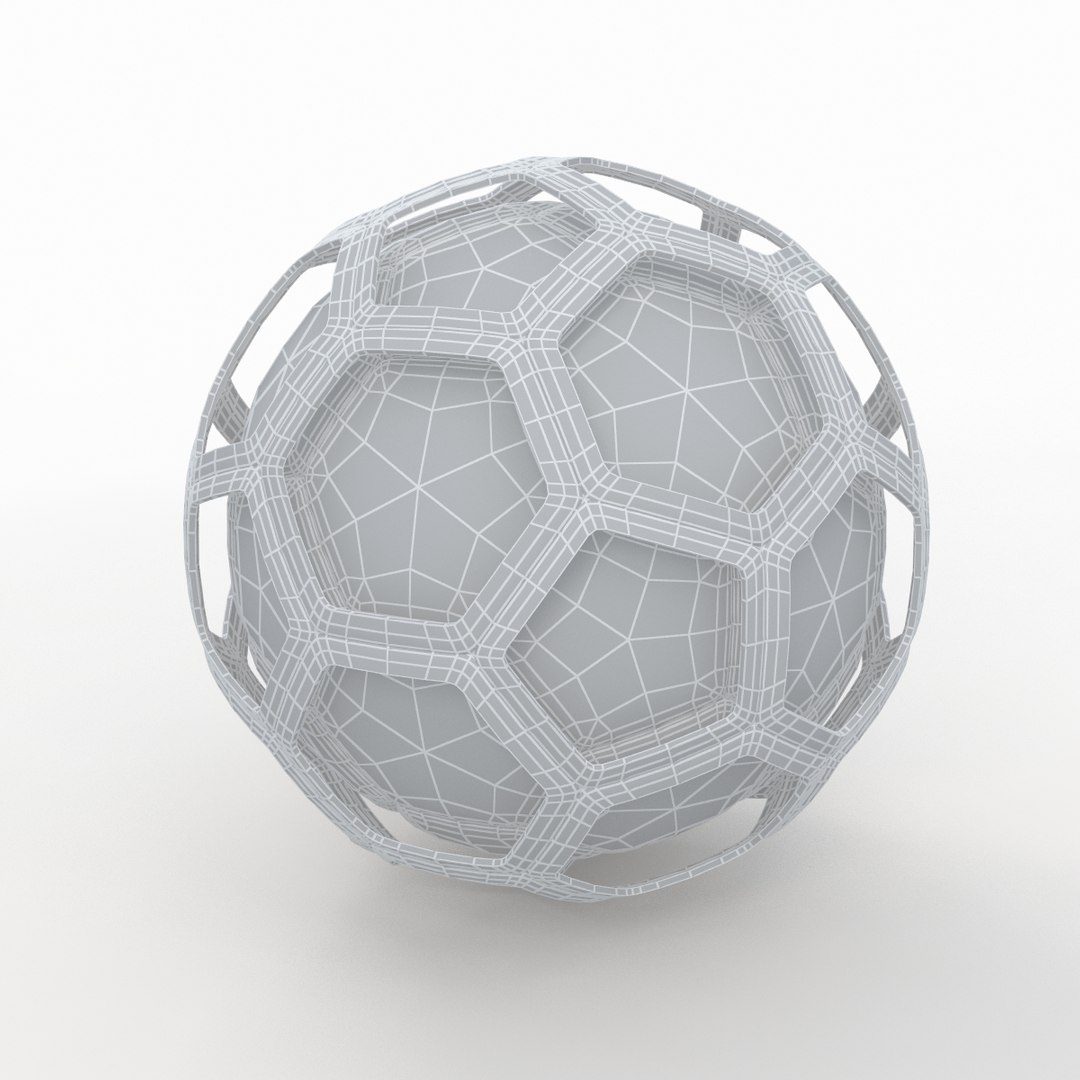 3d Model Soccer Ball White