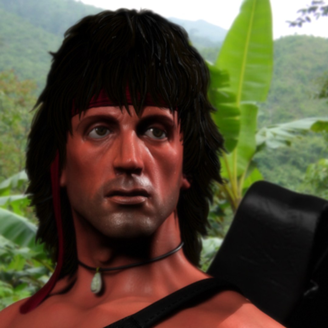 Action Rambo 3d Model
