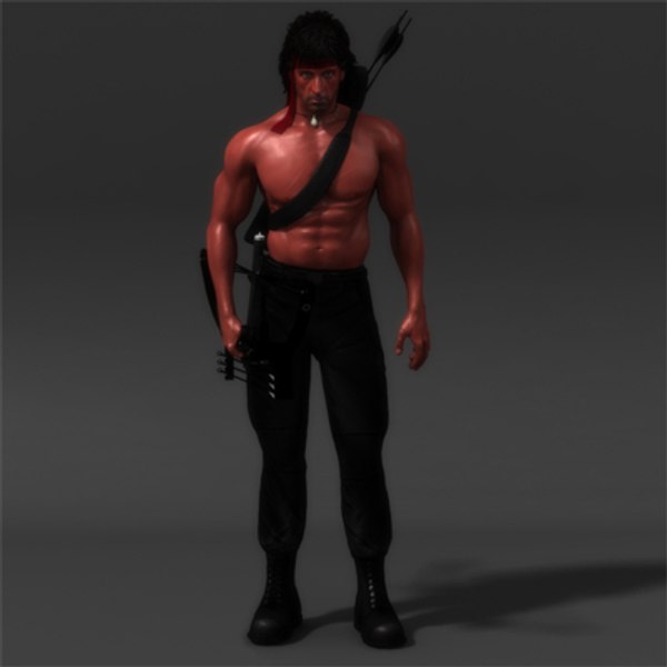 action rambo 3d model