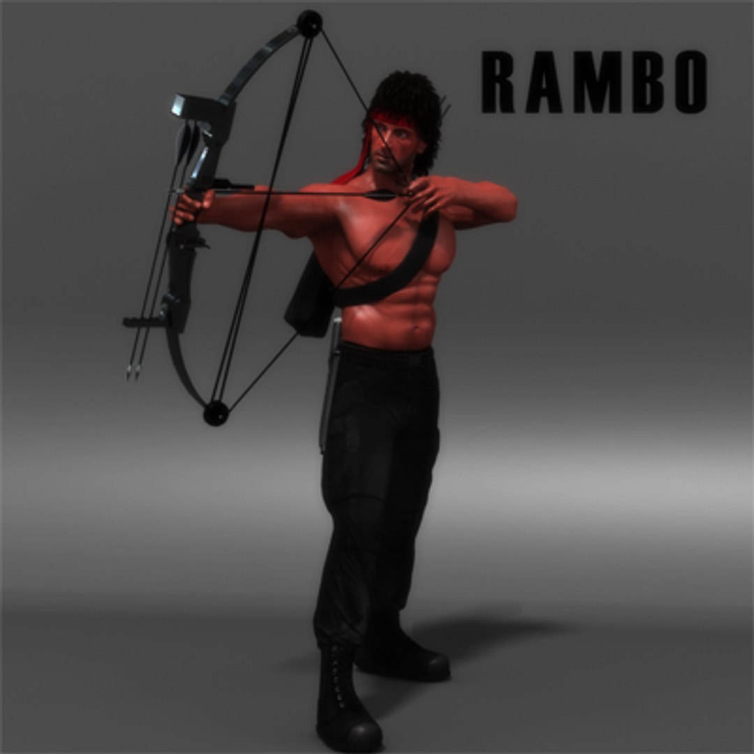 Action Rambo 3d Model