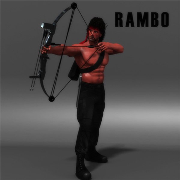action rambo 3d model