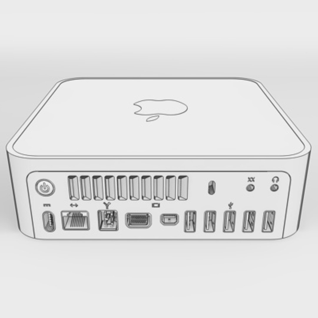 apple mac mini 2g 3d model